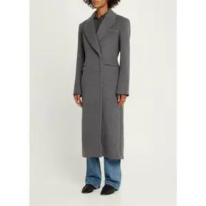 TOCCIN Boston Sculpted Peak-lapel Wool Coat
