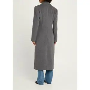 TOCCIN Boston Sculpted Peak-lapel Wool Coat