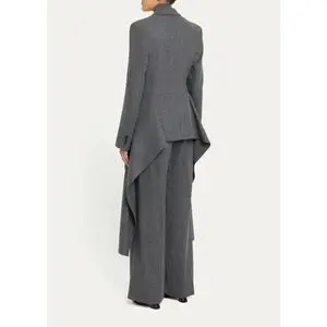 Michael Kors Draped Single-button Wool Blazer