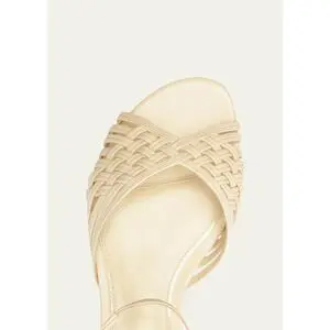 ALEXANDRE BIRMAN Lilian Leather Flat Sandals