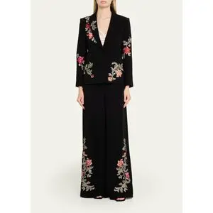 Cinq À Sept Rococo Embroidered Pants