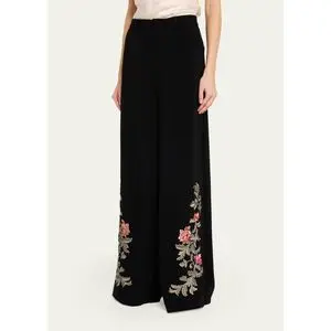 Cinq À Sept Rococo Embroidered Pants