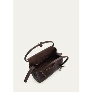 TOM FORD Eclipse Medium Leather Shoulder Bag - Chocolate