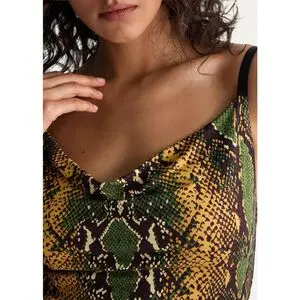 Diane Von Furstenberg Claudia Snakeskin-print Midi Slip Dress