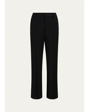 Cinq À Sept Emmy Cropped Straight-leg Pants - Black