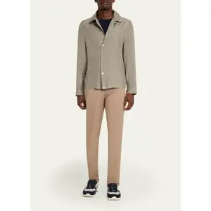Brunello Cucinelli Silk Blend Snap-front Shirt Jacket