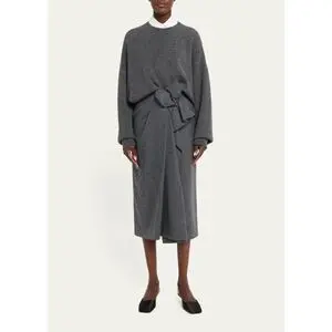 Michael Kors Drop Shoulder Cashmere-blend Sweatshirt