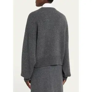 Michael Kors Drop Shoulder Cashmere-blend Sweatshirt