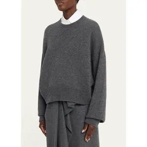 Michael Kors Drop Shoulder Cashmere-blend Sweatshirt