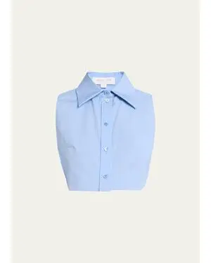 Michael Kors Point-collar Cotton Poplin Dickey