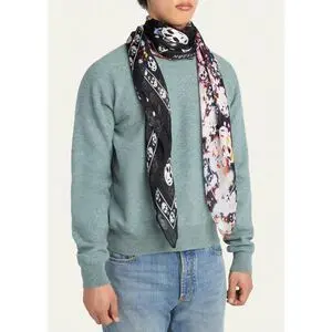 Alexander McQueen Skull Confetti Silk Scarf