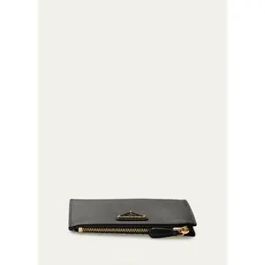 Prada Lips-print Saffiano Leather Card Holder