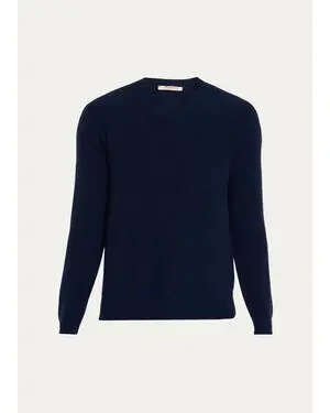 Fioroni Rib-knit Baby Cashmere Sweater - Blue