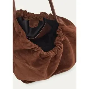 AESTHER EKME Demi Lune Cloud Leather Shoulder Bag - Suede Coco