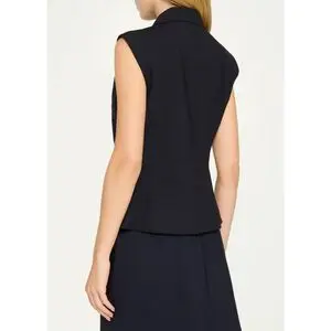Theory Hourglass Asymmetric Vest - Deep Navy