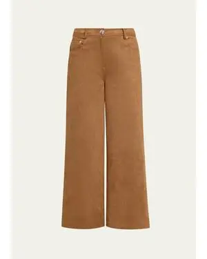 TOCCIN Blaire Cropped Wide-leg Weekend Pants