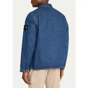 Stone Island Denim Full-zip Overshirt