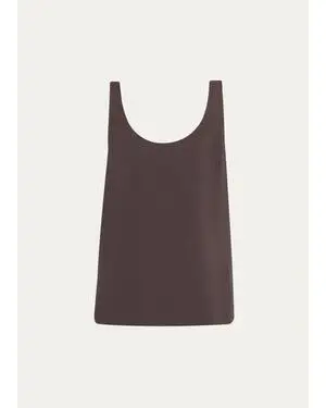 Theory Scoop-neck Tank Top - Cacao