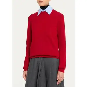 Michael Kors Long Sleeve Cashmere Crewneck Sweater