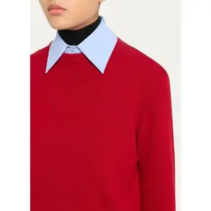 Michael Kors Long Sleeve Cashmere Crewneck Sweater