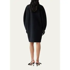 Carolina Herrera Wool Double-breasted Cocoon Coat