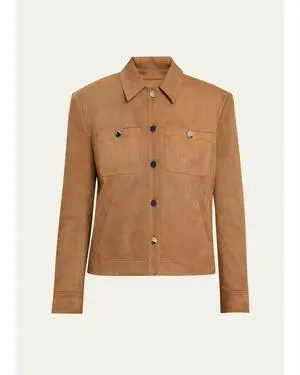 TOCCIN Isalya Boxy Button-front Jacket - Cedar