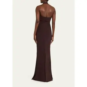 Chiara Boni La Petite Robe Yanar Beaded Mermaid Halter Gown