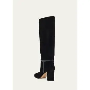 GIANVITO ROSSI 70mm Suede Knee-high Boots