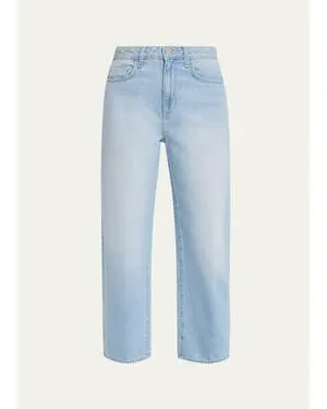 L'Agence Mallis High-rise Bow-leg Jeans - Brea