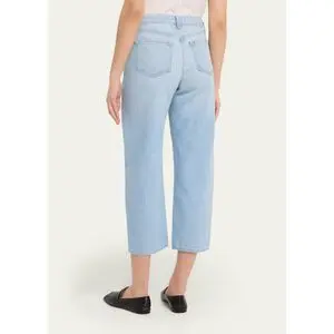 L'Agence Mallis High-rise Bow-leg Jeans