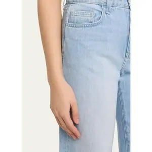 L'Agence Mallis High-rise Bow-leg Jeans