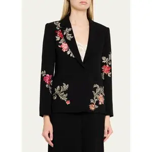 Cinq À Sept Karlie Rococo Embroidered Blazer