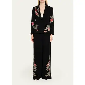 Cinq À Sept Karlie Rococo Embroidered Blazer
