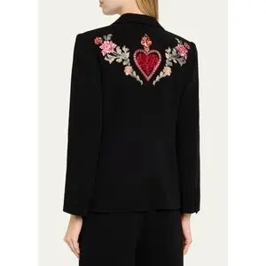 Cinq À Sept Karlie Rococo Embroidered Blazer