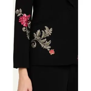 Cinq À Sept Karlie Rococo Embroidered Blazer