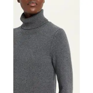 Michael Kors Long-sleeve Turtleneck Wool Dress