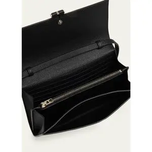 TOM FORD Hanging T Grain Leather Wallet On Strap