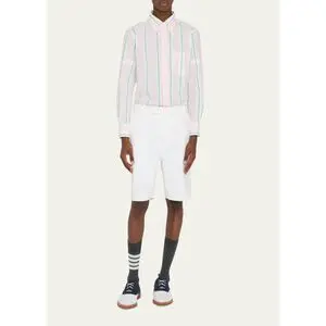 Thom Browne Striped Long-sleeve Cotton Shirt