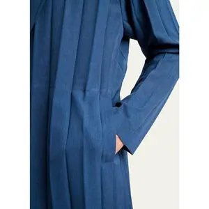 Issey Miyake Edge Ensemble Single-breasted Pleated Jacket