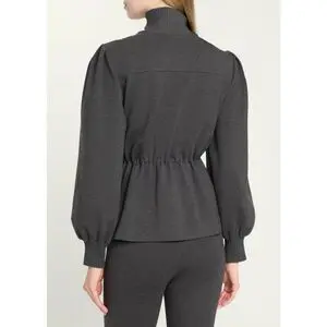 TOCCIN Ida Zip-front Peplum Jacket