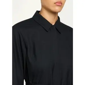 Theory Long-sleeve Belted Midi Shirtdress
