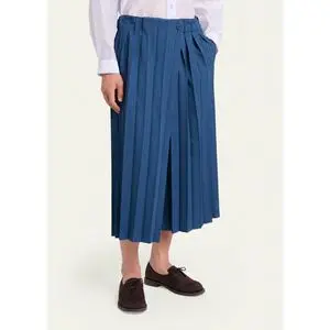 Issey Miyake Edge Ensemble Pleated Trousers