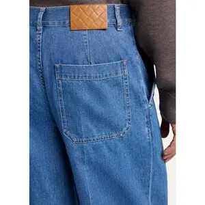 Bottega Veneta Intrecciato Label Wide-leg Jeans