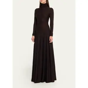 Adam Lippes Naomi Cashmere Knit Turtleneck Dress
