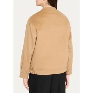 Cinzia Rocca Short Collarless Bomber Jacket