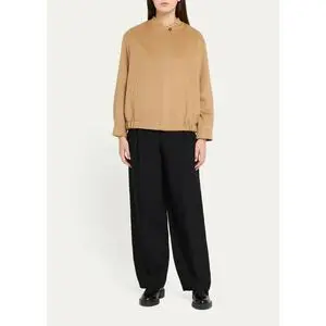 Cinzia Rocca Short Collarless Bomber Jacket