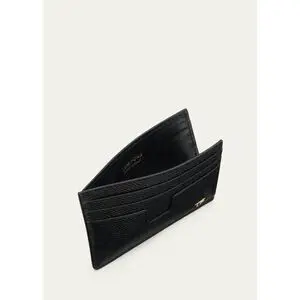 TOM FORD Logo Leather Card Holder