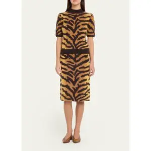 Adam Lippes Ari Brushed Cashmere Top - Tiger