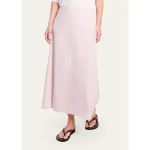 TWP Striped Cotton A-line Skirt