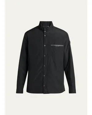 Moncler Snap-front Down Jacket - Black